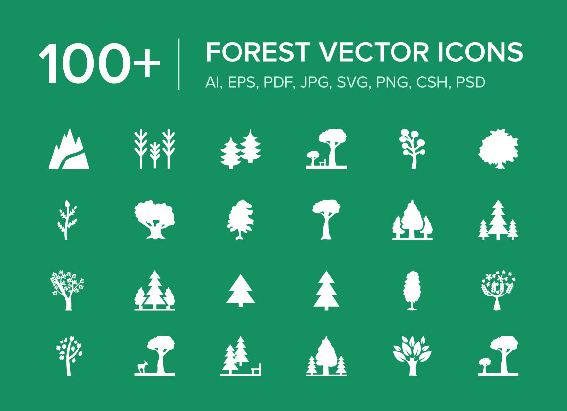 100+ Forest Vector Icons, an Icon by Vectors Market | Creative Market