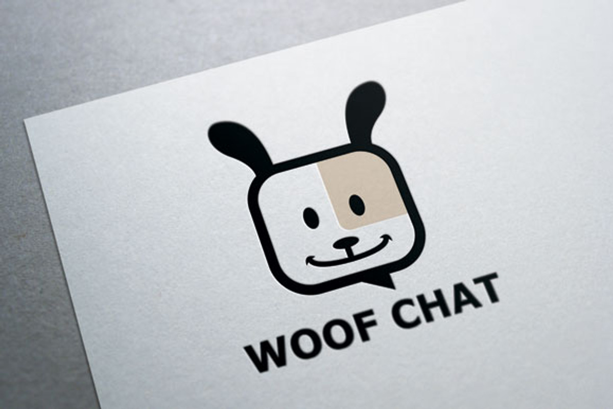 Woof Chat Logo Template, a Branding & Logo Template by Heavtryq Design