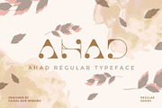 Ahad - modern, a Serif Font by Izalsye