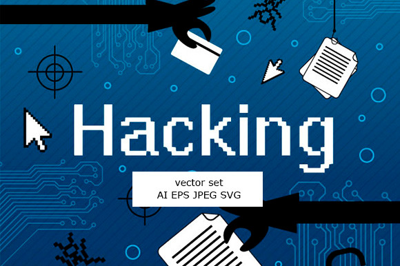 Hacker vector set, an Illustration by Beauty Drops | Creative Market