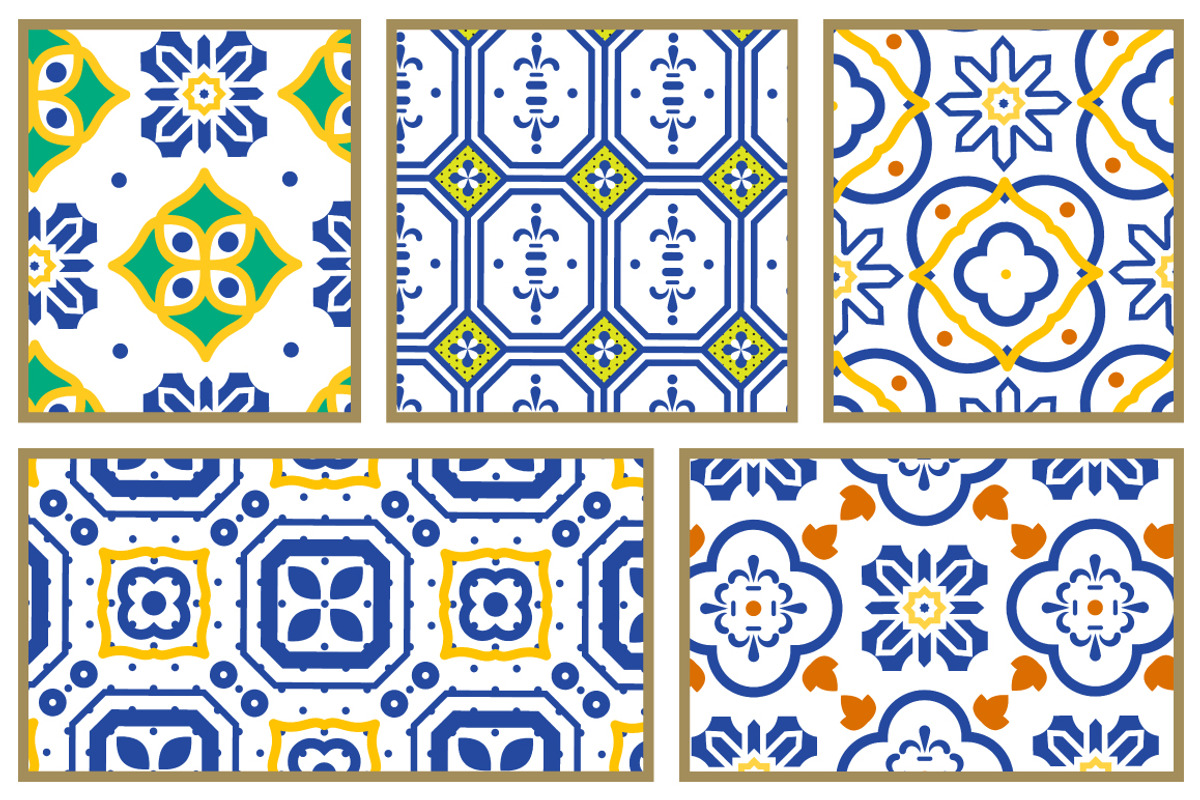 Mediterranean Seamless Patterns, a Pattern Graphic by Milky April
