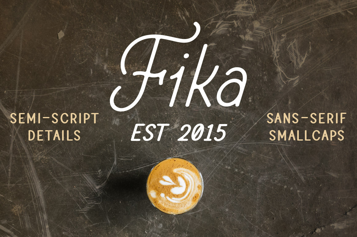 Fika, a Script Font by Ryan Keightley