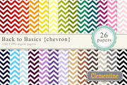 Chevron digital papers, a Pattern Graphic by Lovely Clementine