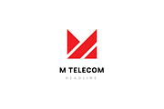 M telecom logo., a Branding & Logo Template by Anton Akhmatov