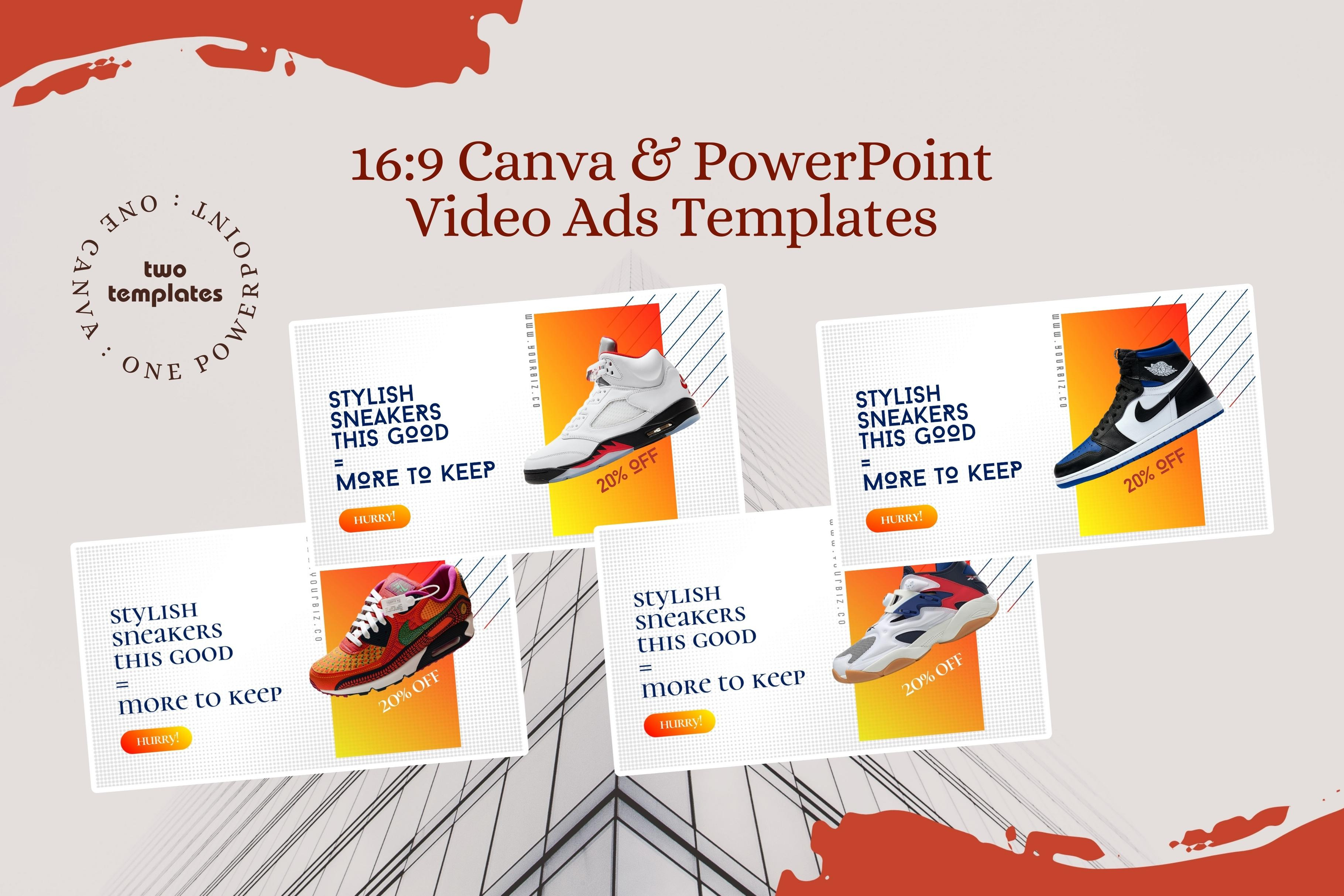 Sports Shoes Canva PPT Ad Templates | Creative Market