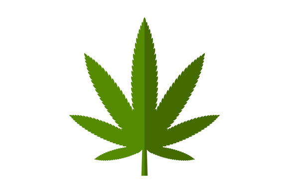 Cannabis Leaf Icon, an Object Graphic by in8finity