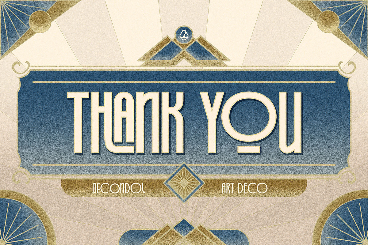 Decondol Art Deco Typeface, a Sans Serif Font by alit design