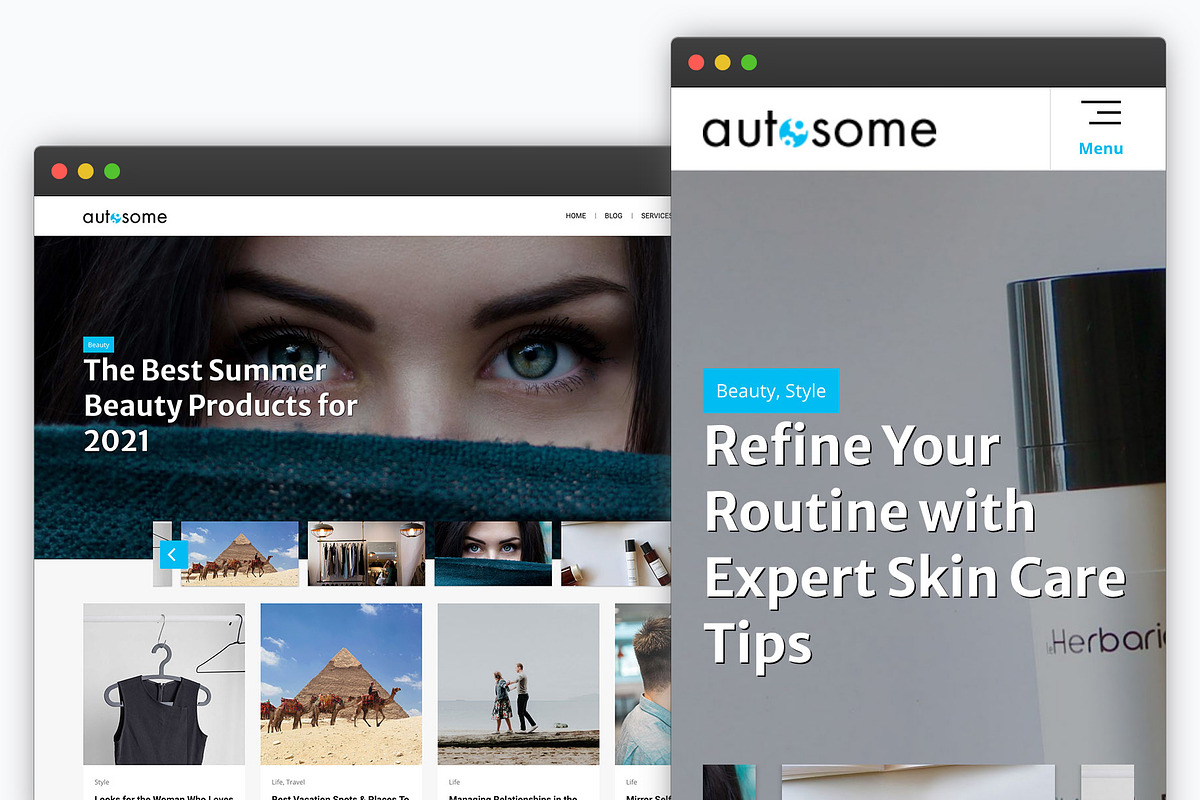 Autosome - Minimal WordPress Theme, a WordPress Template by DesignOrbital