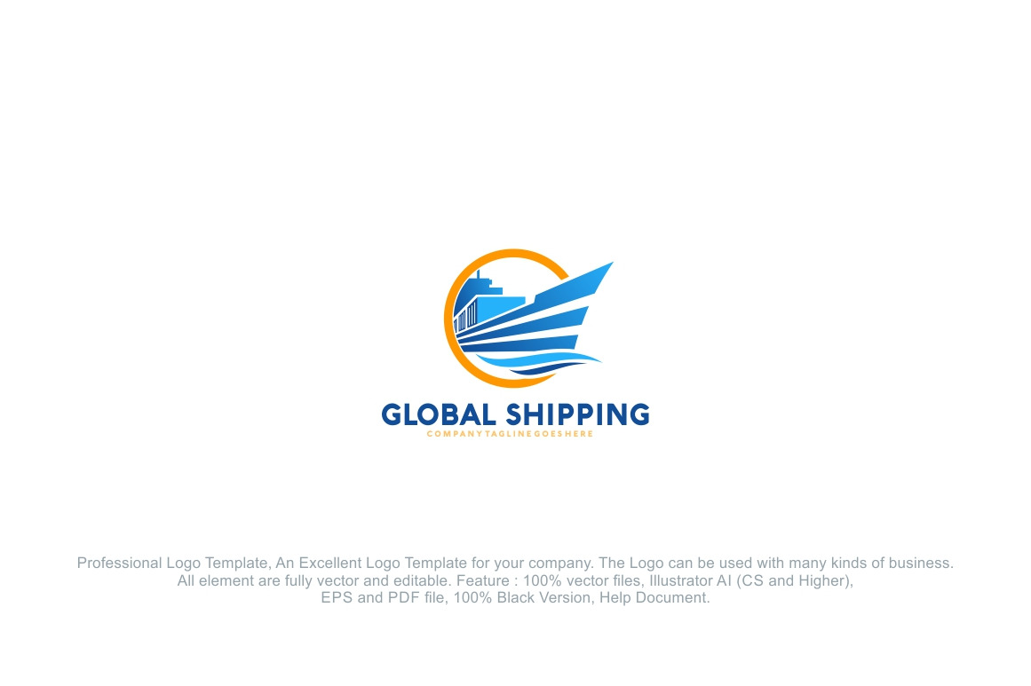 Global Shipping Logo Template, a Branding & Logo Template by PutraCetol ...
