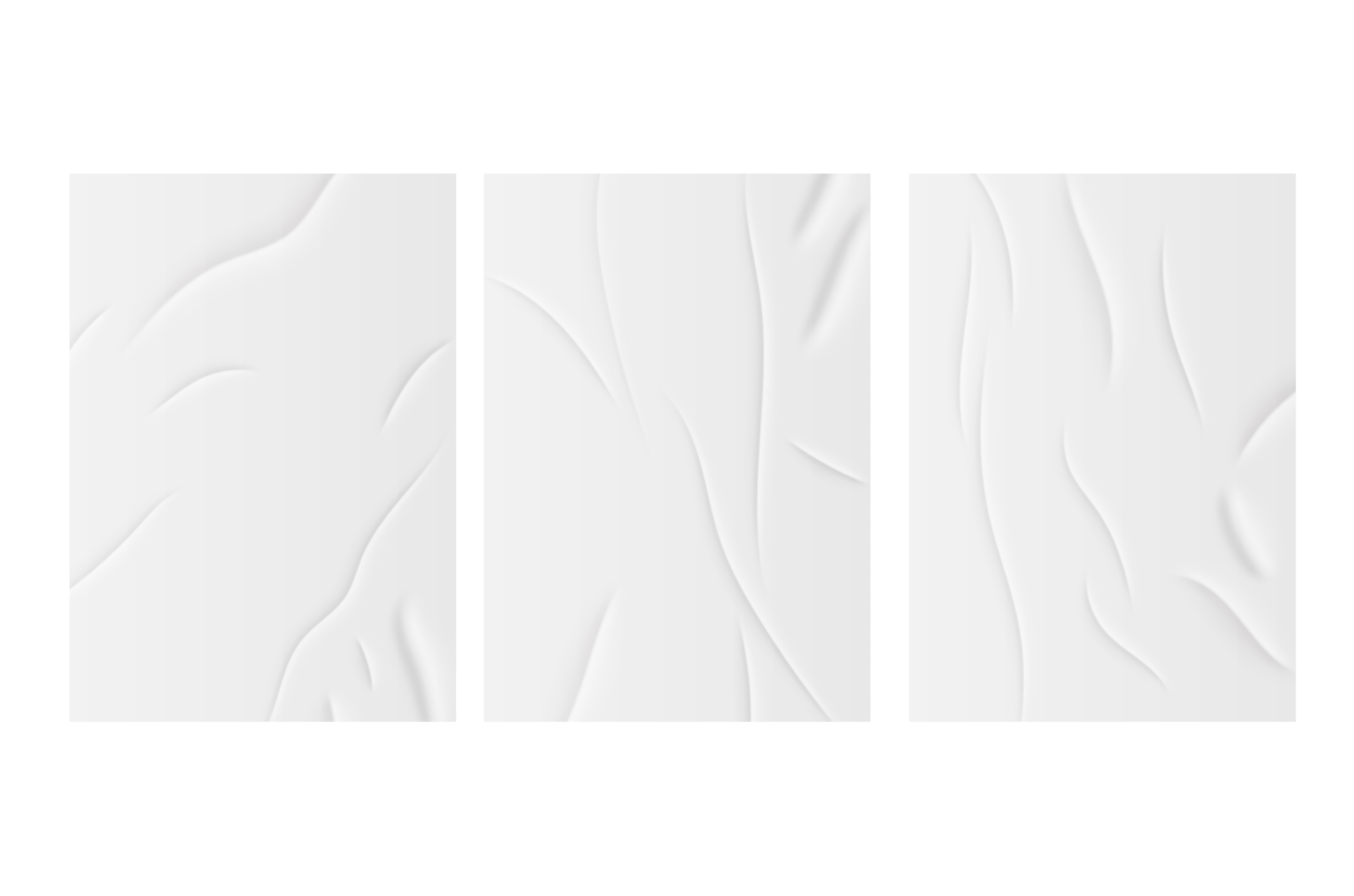 White glued and wrinkled paper, a Texture Illustration by ModVector