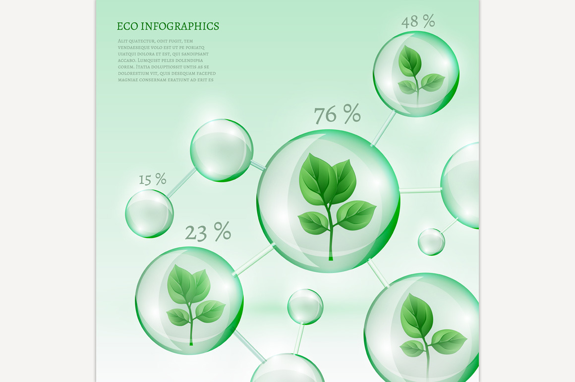 Bio Bubble Infographic, an Illustration by Anna's Shop