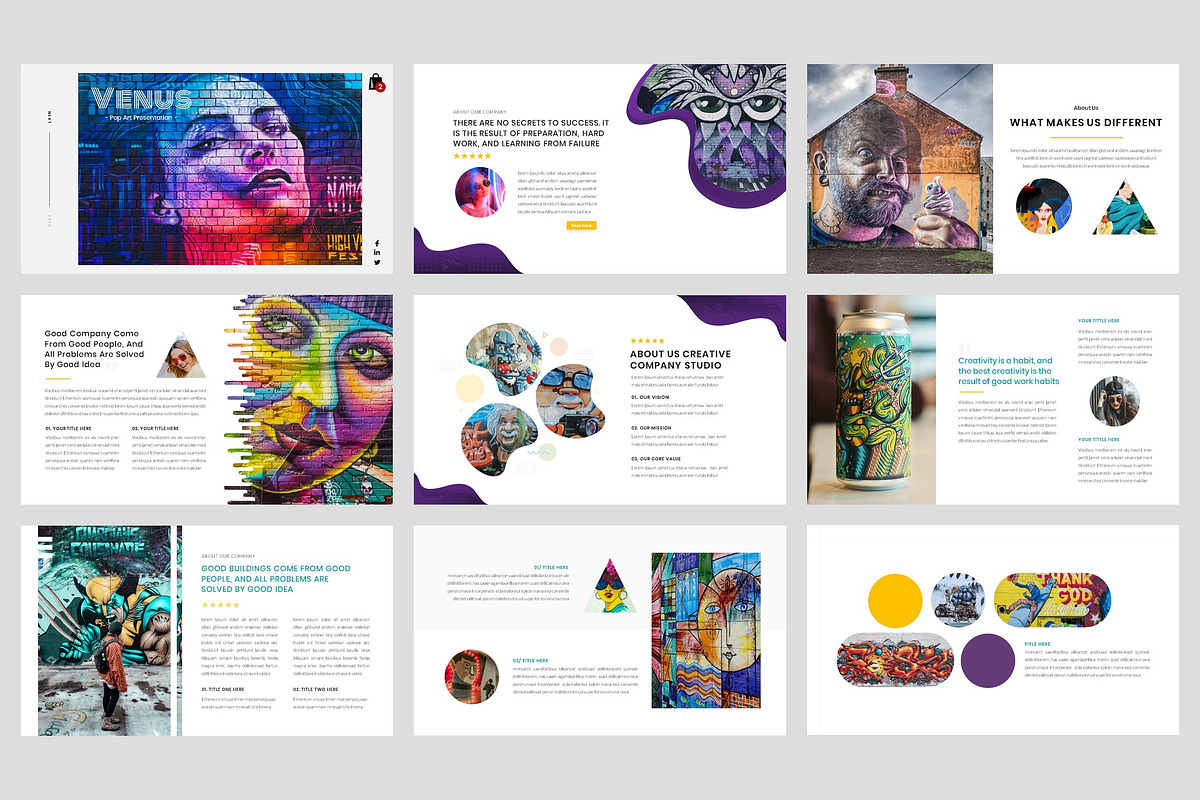 Pop Art - Creative PowerPoint, a Presentation Template by Art StoreID