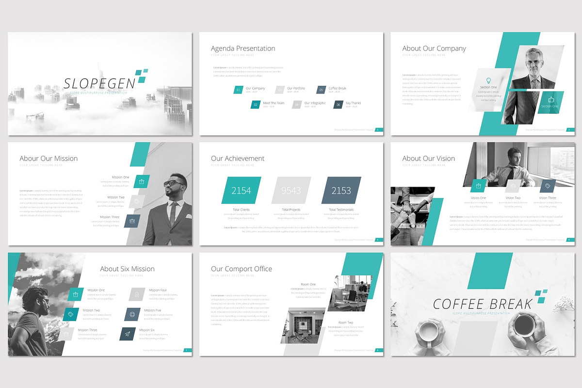 Slopegen - Google Slides Template, a Presentation Template by inspirasign