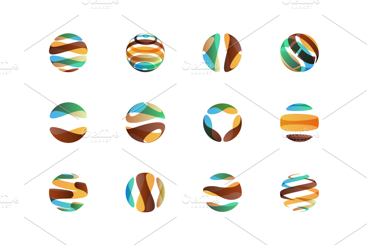 Sphere Logo Set 1, a Branding & Logo Template by kloroform