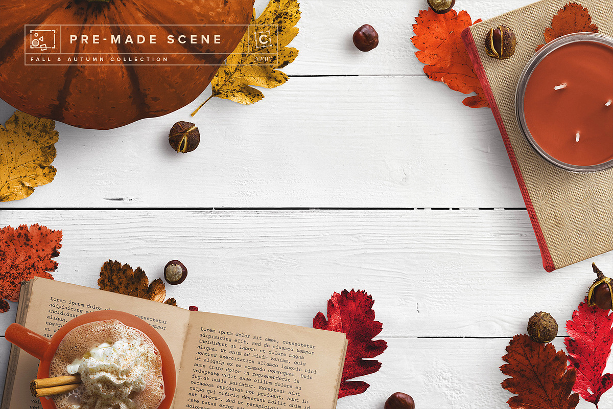 Fall & Autumn Custom Scene Creator, a Product Mockup by Custom Scene
