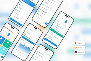 Habit & Goals Tracker App UI Kit, an UI Kit Template by uicube