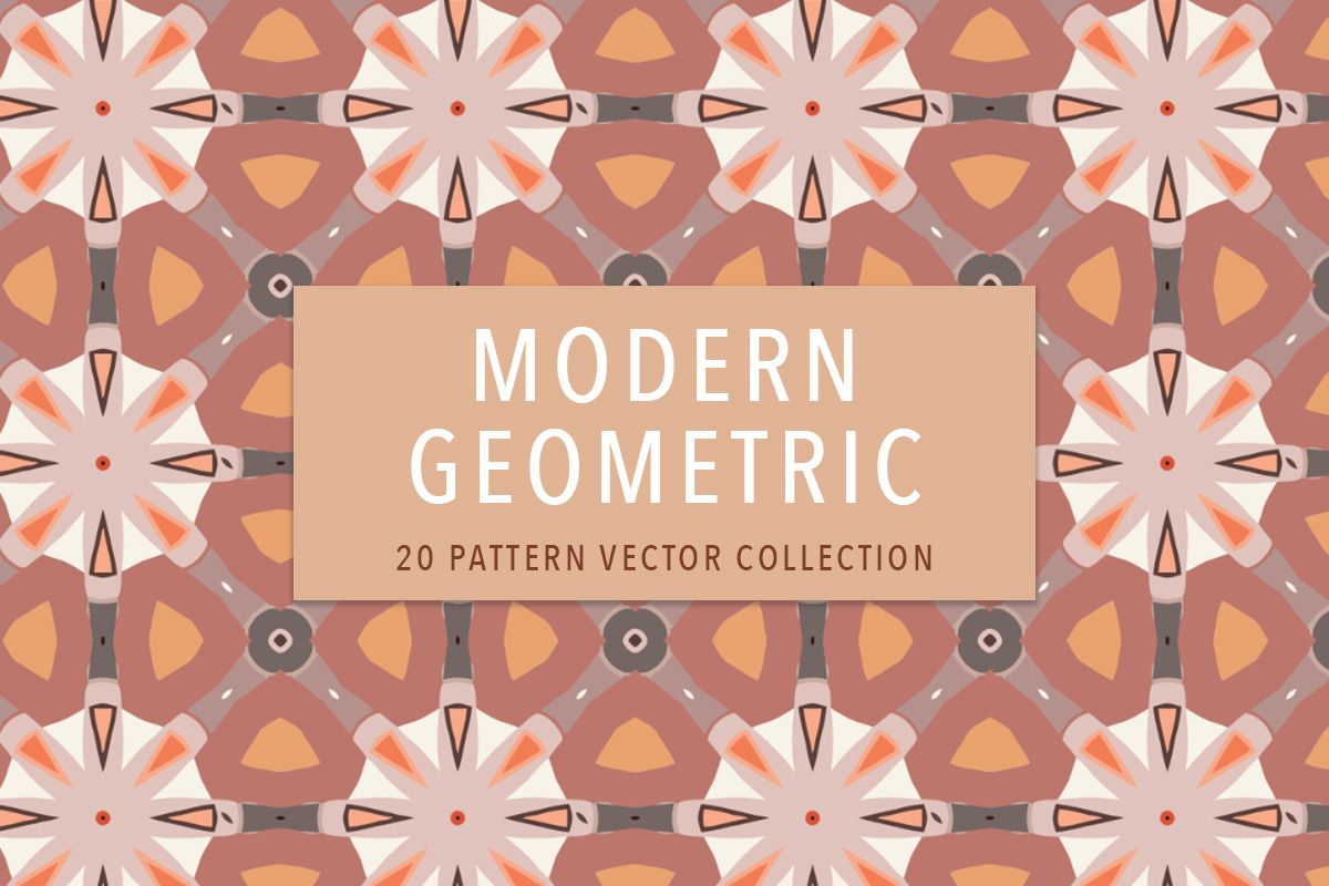 Modern Geometric Vector Patterns, a Pattern Graphic by Jennadesigns