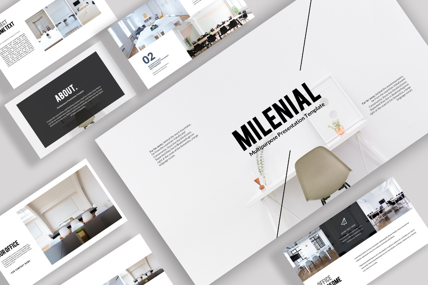 Milenial Minimal Powerpoint, a Presentation Template by Infinity Vector ...