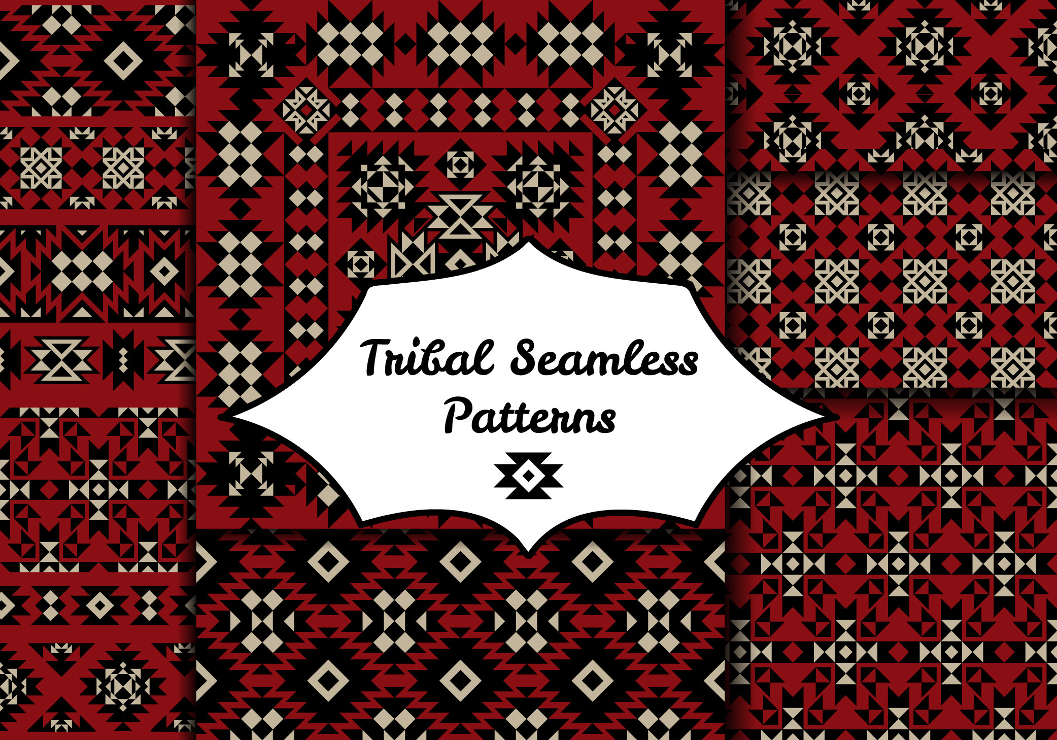 Vector Tribal Set, a Pattern Graphic by alexmakarova