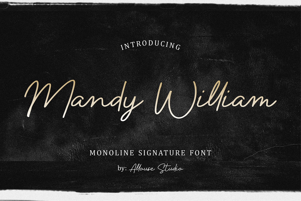 Mandy William Font, a Script Font by Allouse Studio