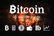 BITCOIN - vector icons, an Icon by marusdesign