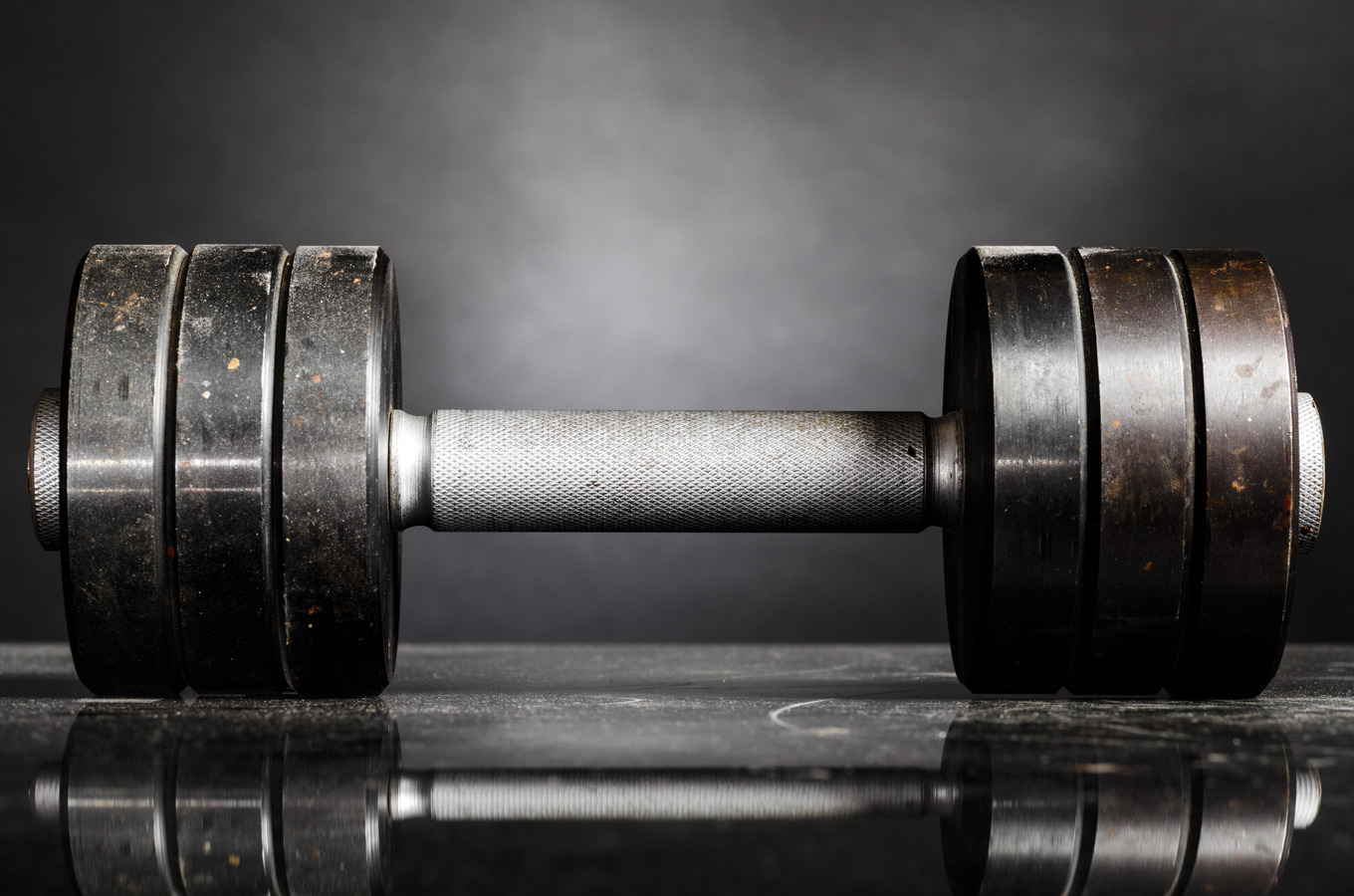 Metal barbell featuring barbell, black, and black background, a Sports ...