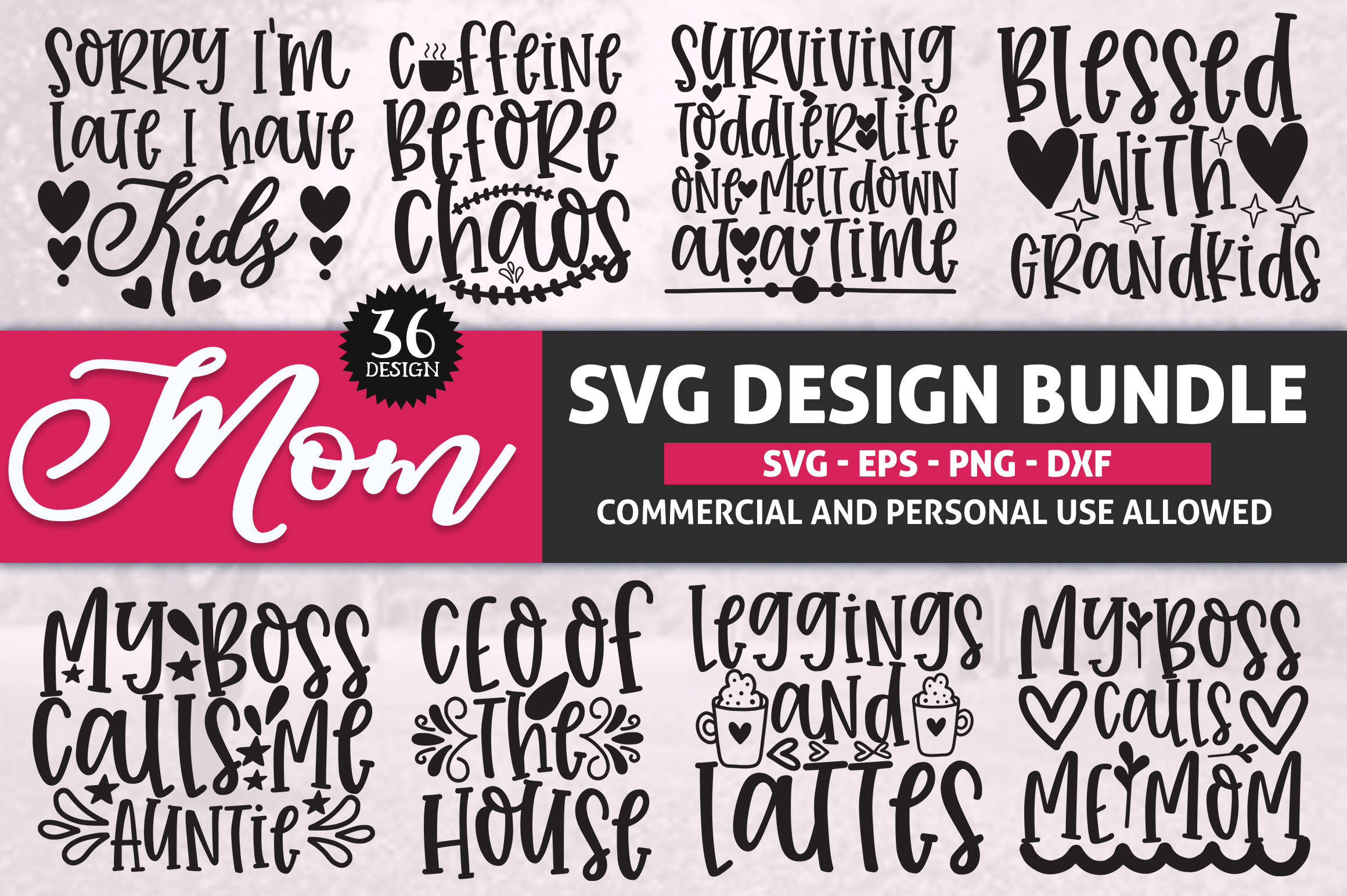 Mom SVG BIg Bundle, an Illustration by DESIGNAVO