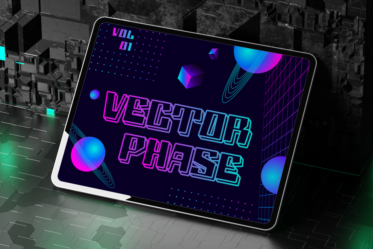 Holo Edge Outline Font, a Font by PutraCetol Studio