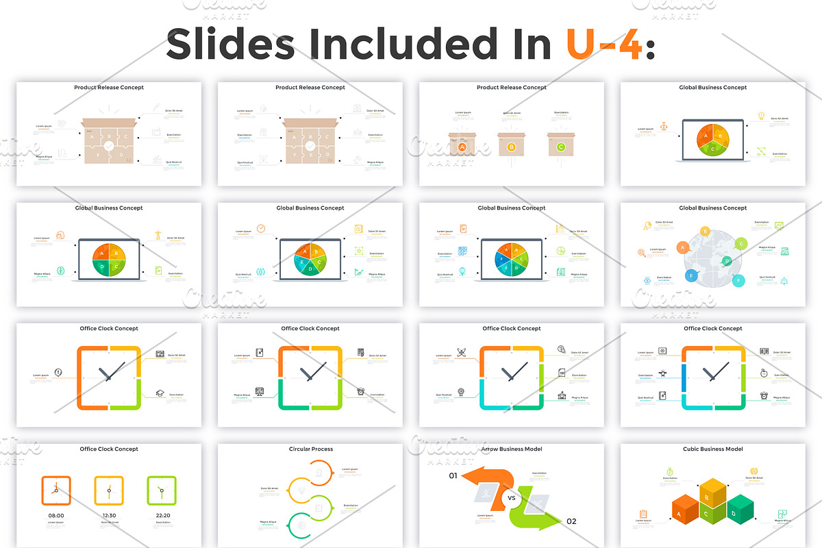 WOW Slides. U-4 (178 New Slides), a Presentation Template by Andrew ...