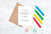 A6 Childs Invite Stock Photo, a Print Template by Creatives STOCK