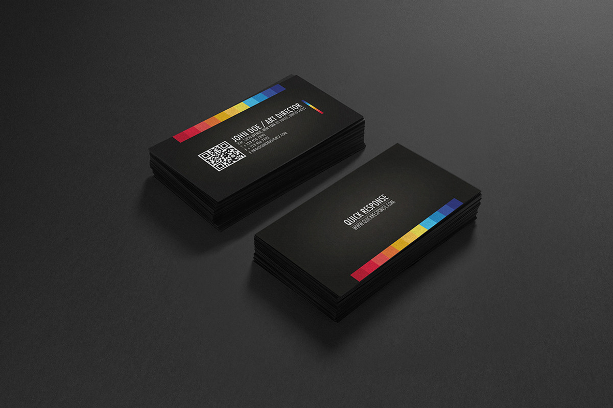 Quick response business card design, a Business Card Template by www ...