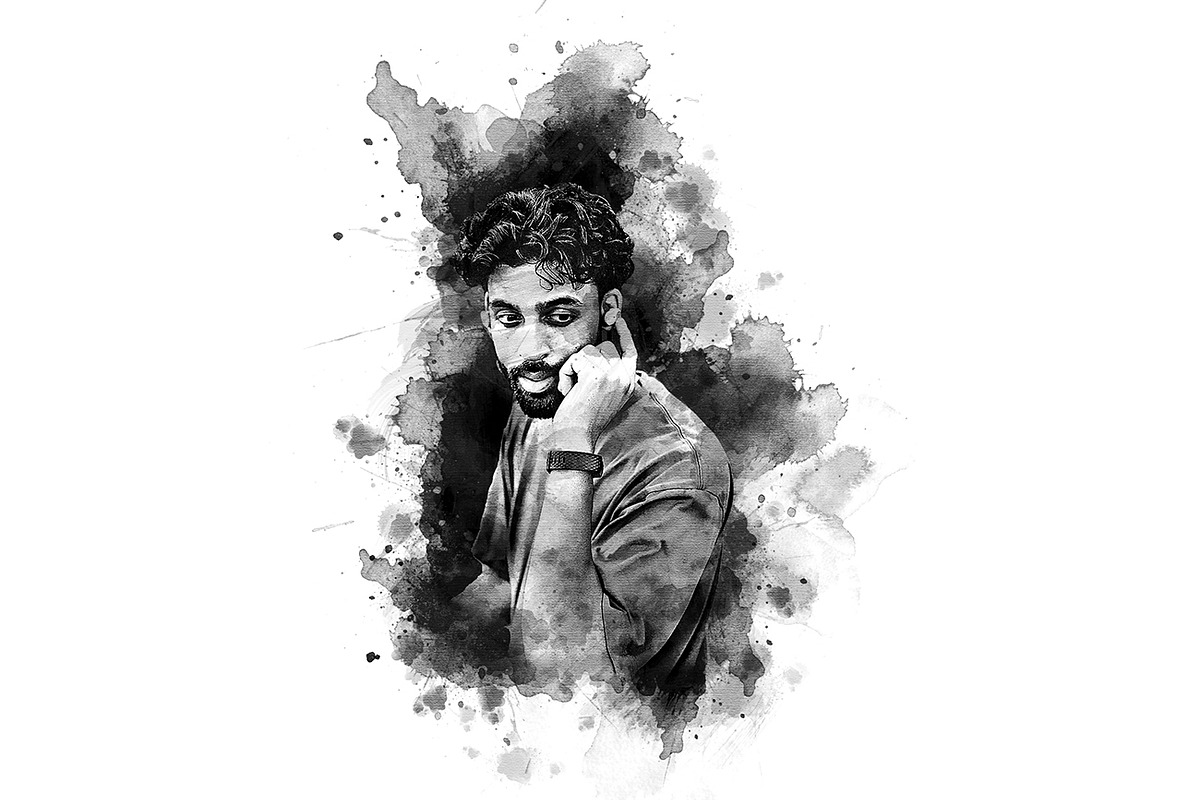 Ink Bleed Effect Photoshop Action, an Action Add-On by Studio Retouch