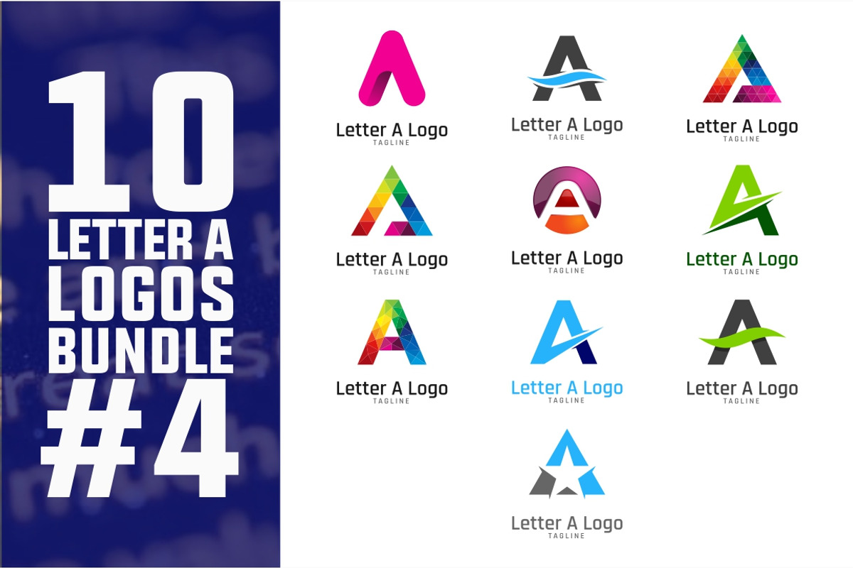 10 Initial Letter A Logo Bundle #4, a Branding & Logo Template by ...