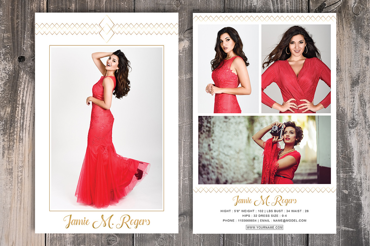 Modeling Comp Card V13, a Card Template by Madhabi Studio