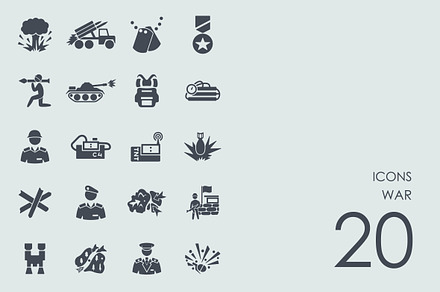 31 war icons, an Icon by Palau