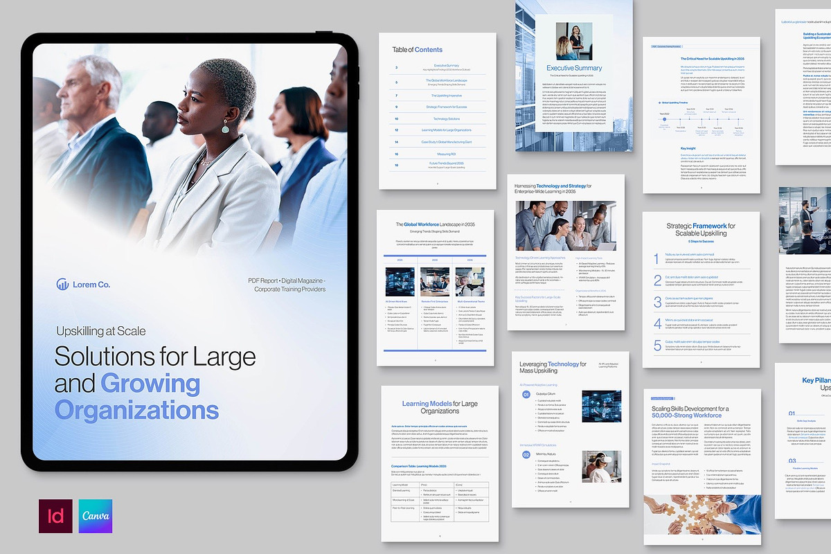 Corporate Report Template (Digital), a Brochure Template by BrandPacks