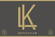 KL Monogram LK Monogram | Illustrations ~ Creative Market
