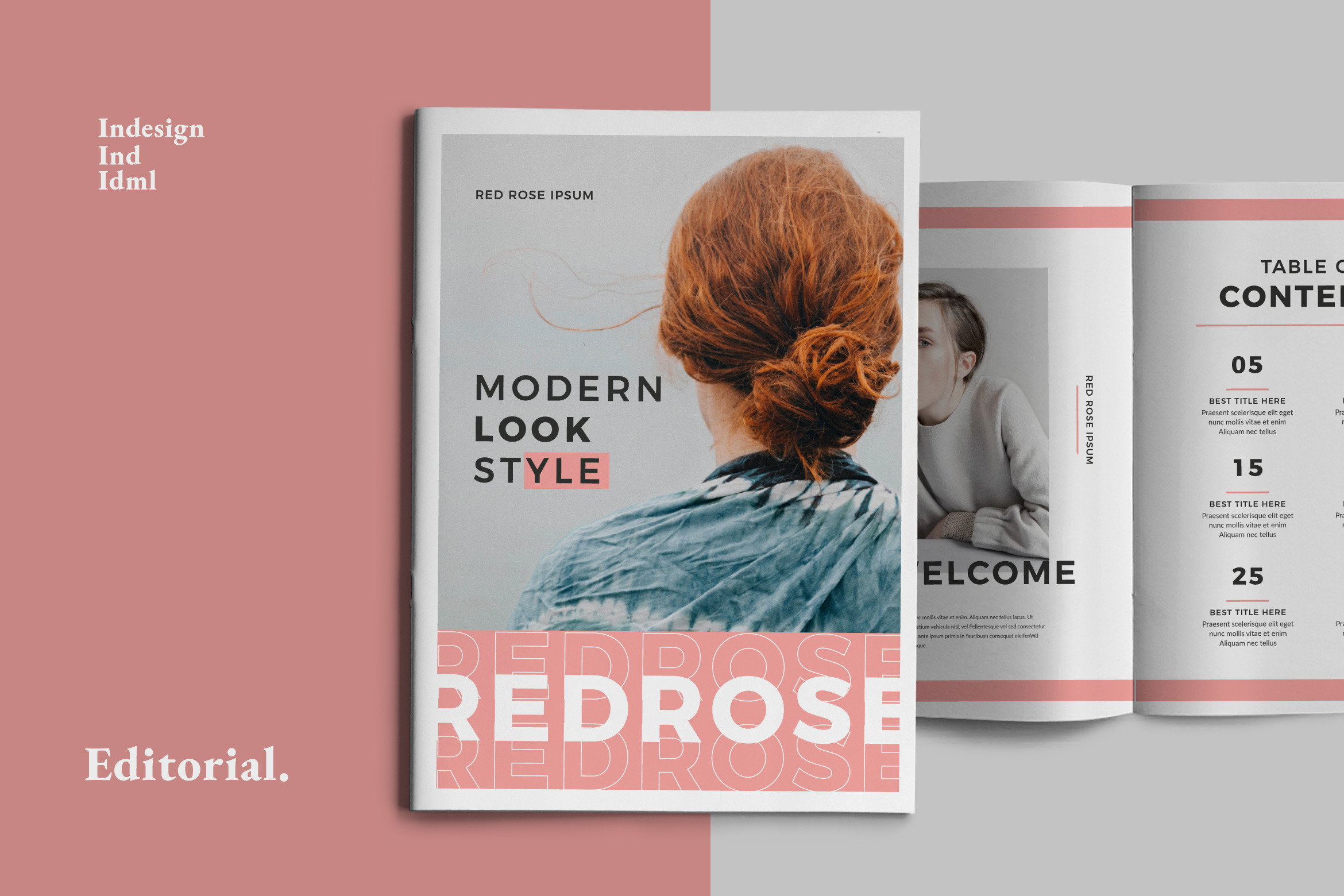 Redrose Pastel - Lookbook, a Brochure Template by Dirtytemp Studio