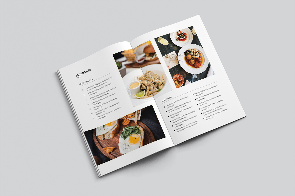 Recipe Book, a Magazine Template by AQR Studio