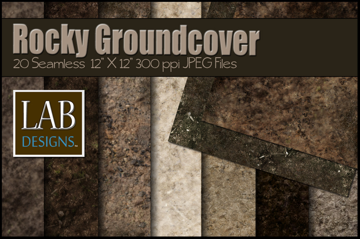 20 Rocky Terrain Ground Textures, a Texture Graphic by Lab Designs