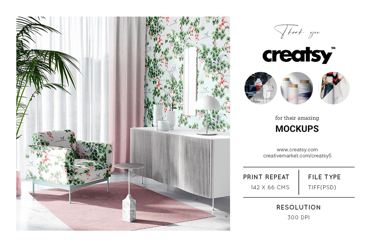 Sanguine, Serene Patterns & Motifs, a Pattern Graphic by Pink Linen