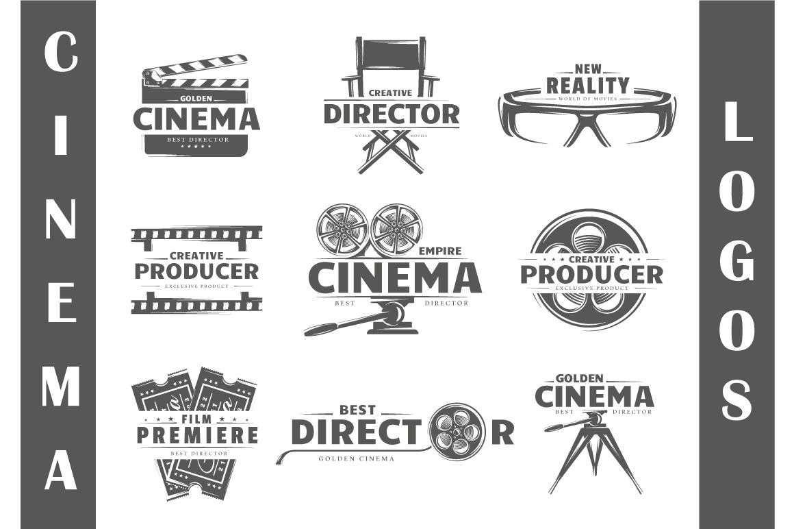 9 Cinema Logos Templates Vol.2, a Branding & Logo Template by Art Design