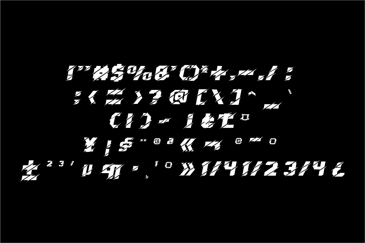 MX motocross font, a Symbol Font by WAP