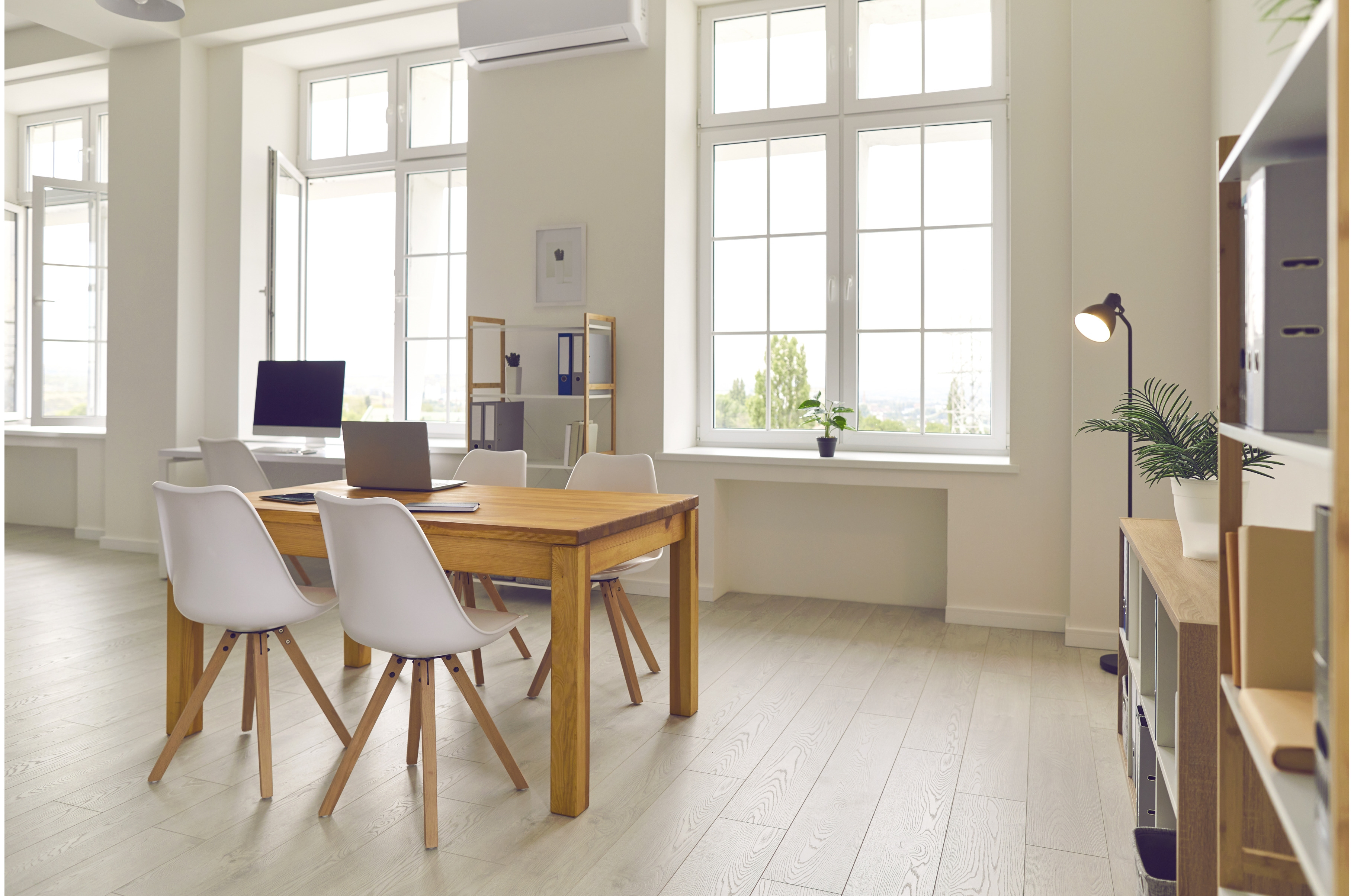 Side view of the workplace with a, an Architecture Photo by StudioRomantic