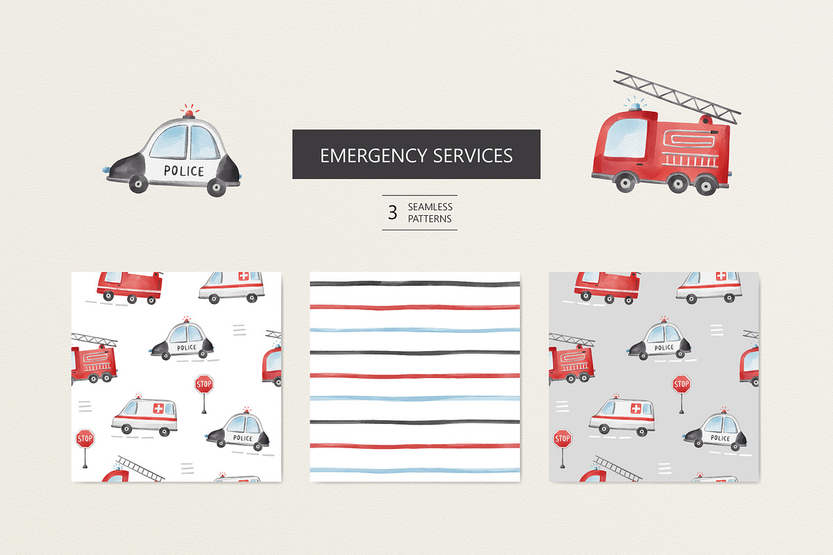 Design with Emergency Services cars