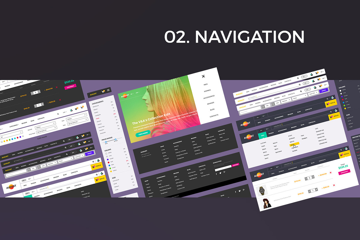 August UI kit, a Templates & Theme by vahan.hovhannisyan