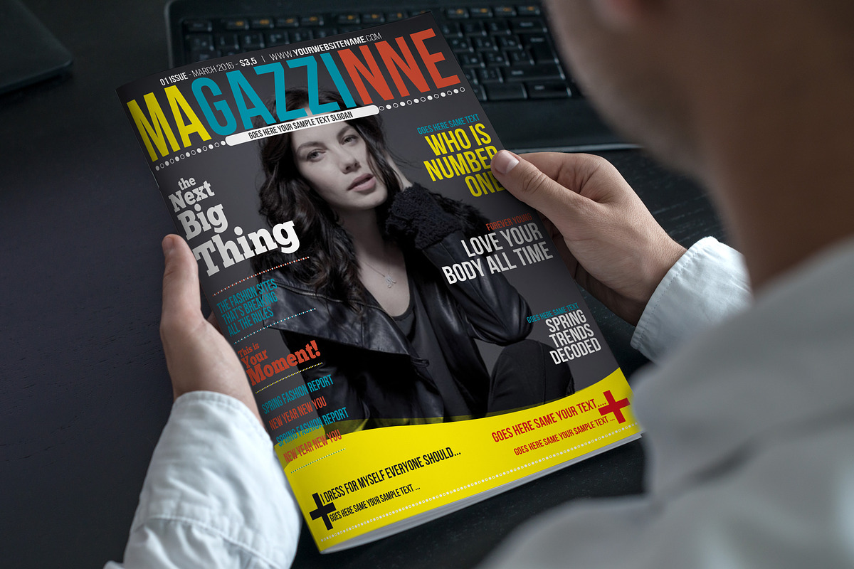 Magazine Cover Template, a Magazine Template by Star Graphic Design