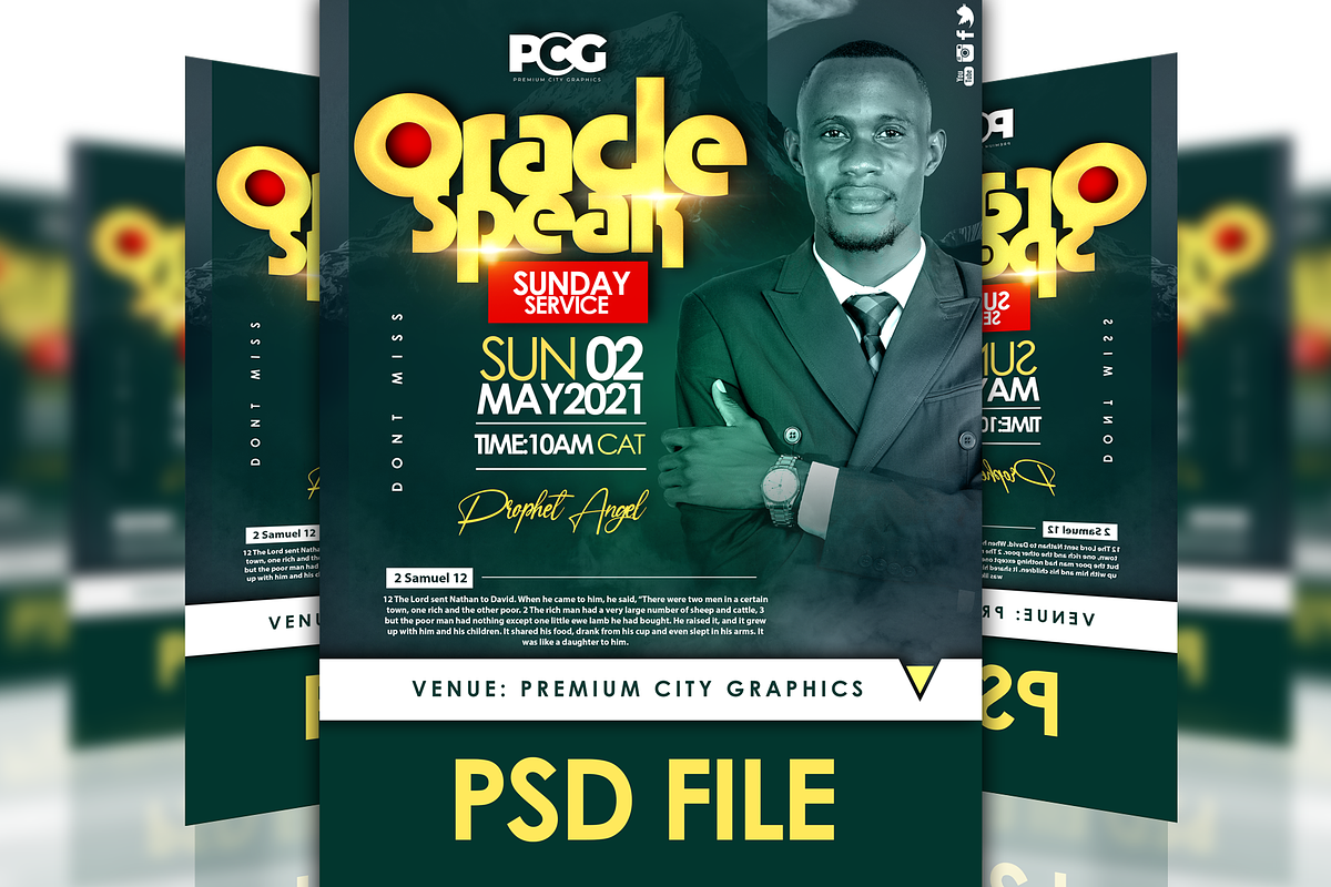 CHURCH FLYER ( ORACLE SPEAK )