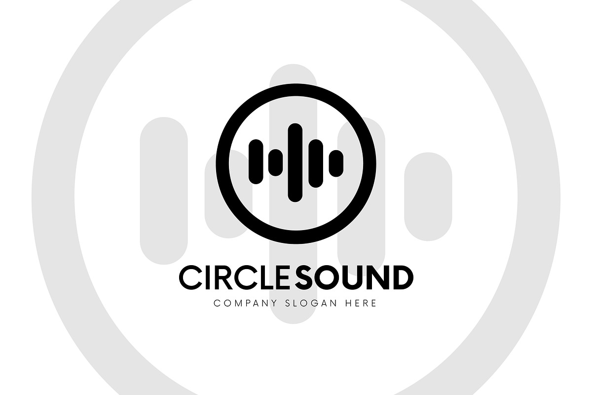 CIRCLE SOUND - Sound logo music icon, a Branding & Logo Template by ...