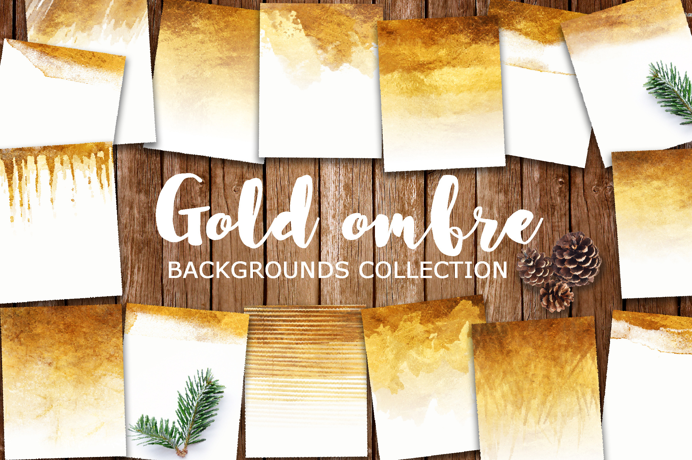 gold ombre backgrounds, a Texture Illustration by GraphicRain
